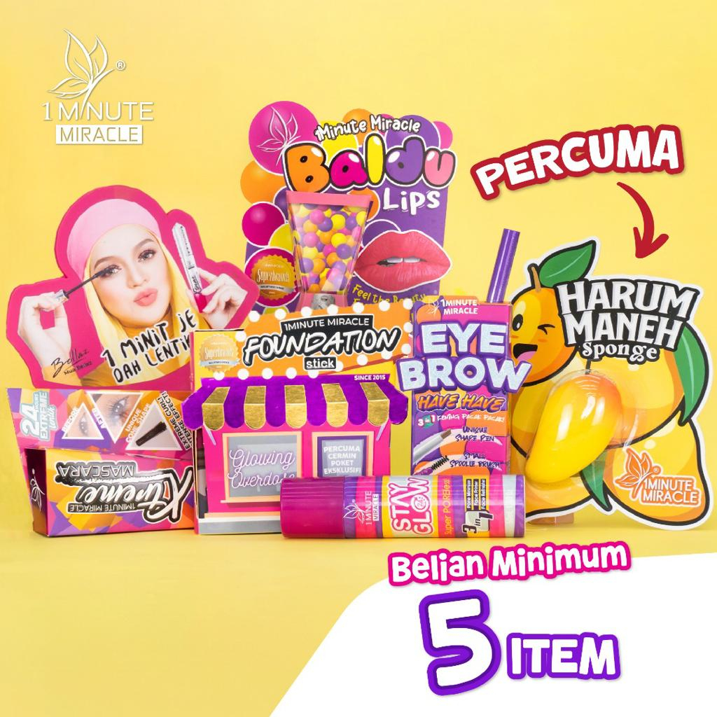 💥1 MINUTE MIRACLE SET LENGKAP MAKE UP + FREE GIFT💥 | Shopee Malaysia