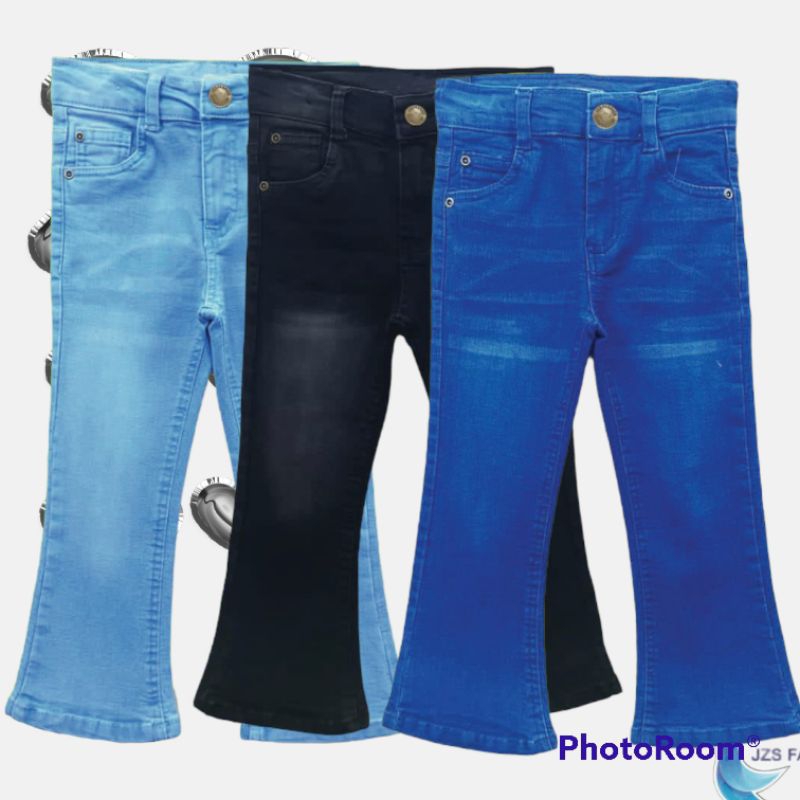 🔥budak girl bootcut Jeans kain denim stretchable dgn terbaik ready ...