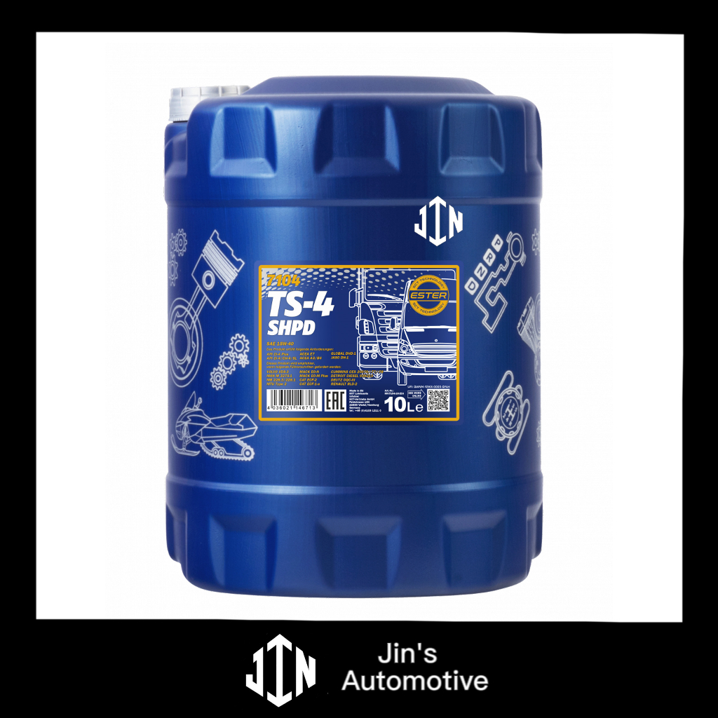 MANNOL TS-4 SHPD 15W-40 EXTRA 7104 10 LITER 100% ORIGINAL | Shopee Malaysia