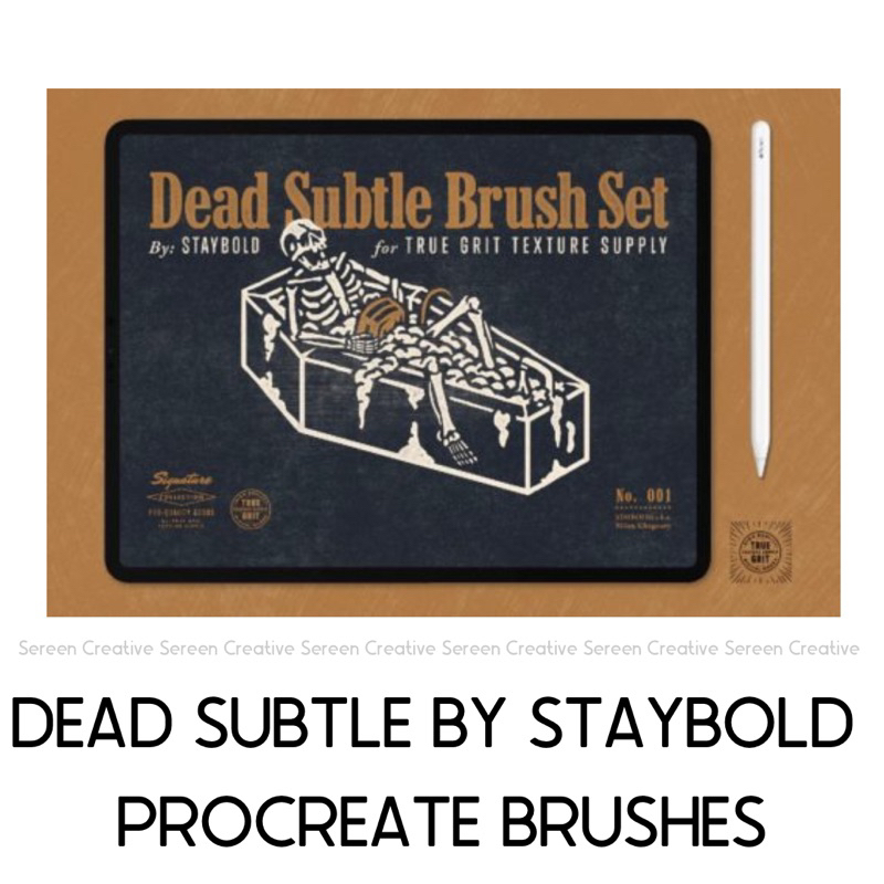P204 Dead Subtle Brush Set for Procreate (Stamp style brush, subtle ...