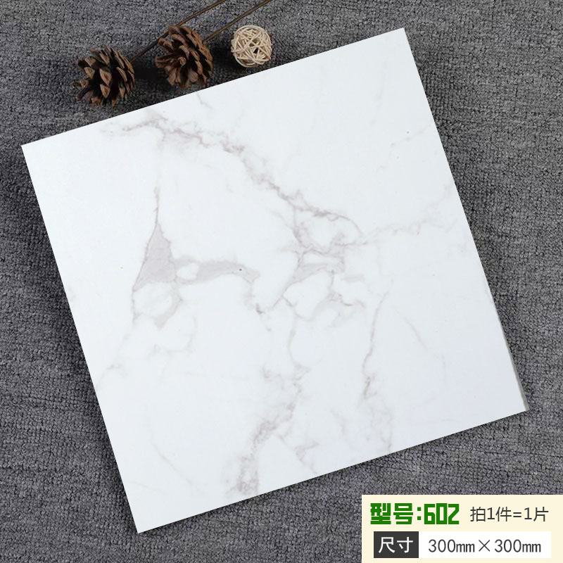 Marble Tile Sticker Self Adhesive Vinyl Flooring Mozek Lantai Pelekat ...