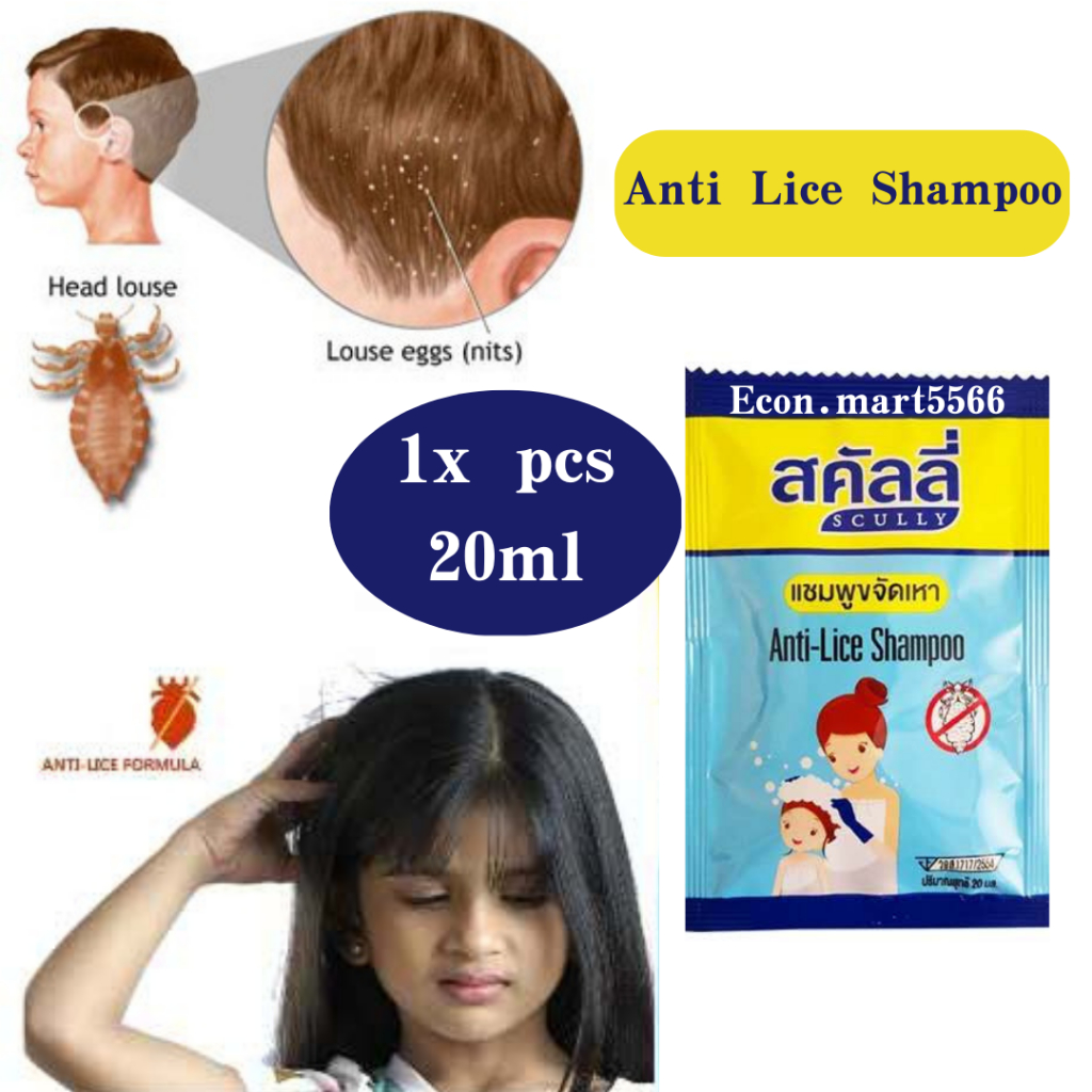 Anti-lice Shampoo treatment and Lice Egg Lice Shampoo 20ml(Syampu anti ...
