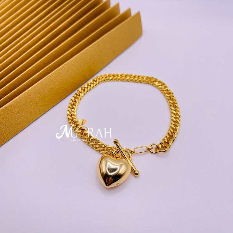 COP 916 | Rantai Tangan Lipan Love Persis Emas Sbnr | Shopee Malaysia
