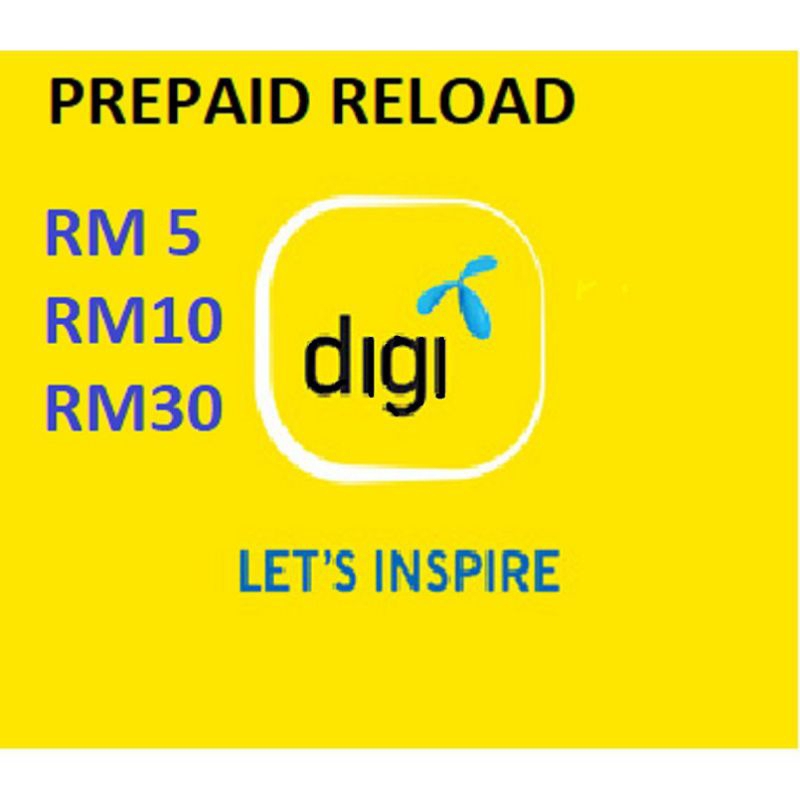 DIGI Prepaid Reload (Direct Transfer) | Shopee Malaysia