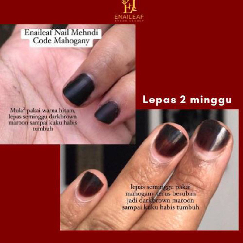 Inai Nail Menhdi Enaileaf 🔥 Inai Daun 🔥 | Shopee Malaysia