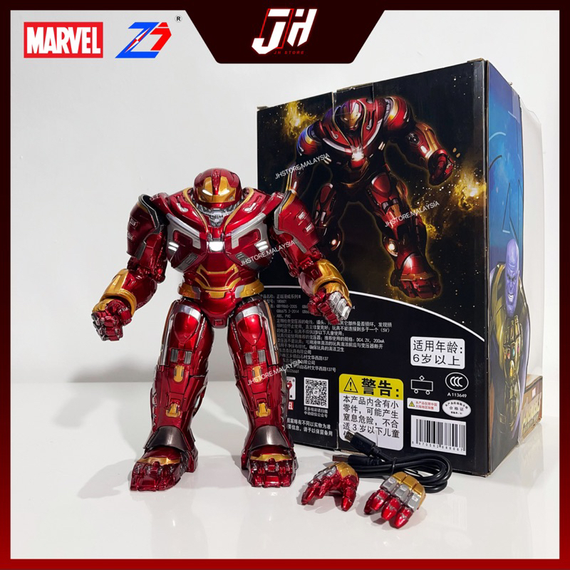 Hulkbuster Mark 48 Action Figures ZD TOYS Ironman Hulkbuster MK48 LED ...