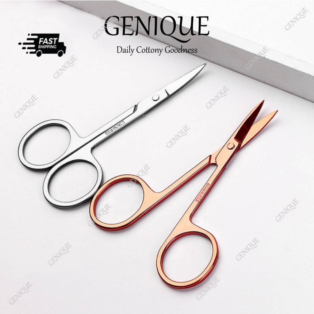 Stainless Steel Beauty Scissors Nose Hair Scissors Eyebrow Trimming ...