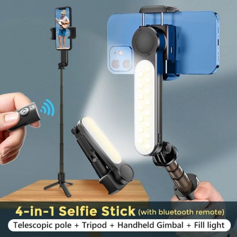 GIMBAL STABILIZER HANDHELD PHONE L09 WITH TRIPOD STAND ANTI SHAKING ...