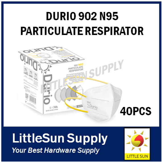 Durio 902 N95 Particulate Respirator 5PLY (10PCS OR 40PCS) | Shopee ...