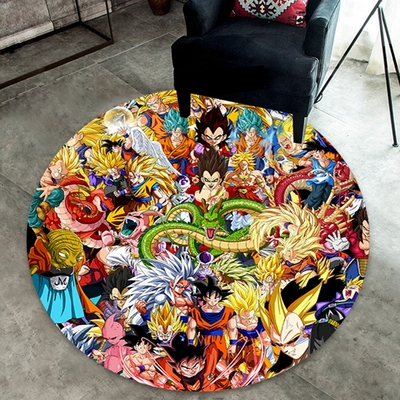 Dragon Ball Anime Floor Mat - Gaming Chair Anti-Slip Carpet for Bedroom ...