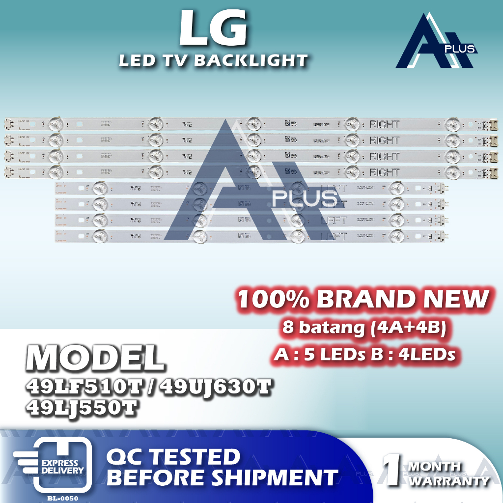 49LF510T / 49UJ630T / 49LJ550T LG 49" LED TV Backlight 49 INCH Lampu TV 49LF510 49UJ630 49LJ550 ...