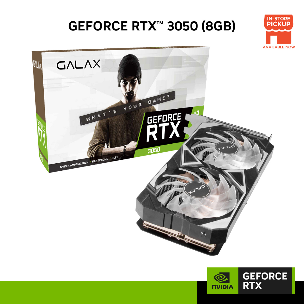 NVIDIA® Graphic Card GALAX - GeForce RTX™ 3050 EX (1-Click OC) | Shopee ...