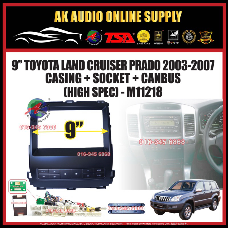 Toyota Land Cruiser Prado 2003 - 2007 ( High Spec With Canbus ) Android ...