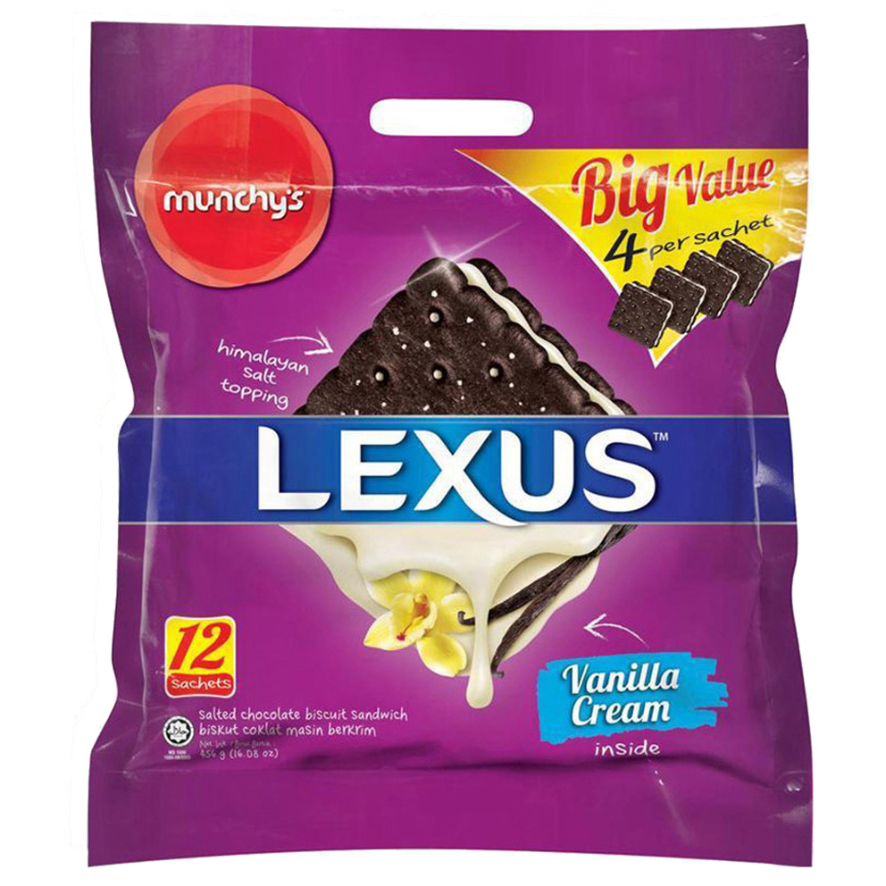 Munchy's Lexus Salted Sandwich Vanilla 418gm | Shopee Malaysia