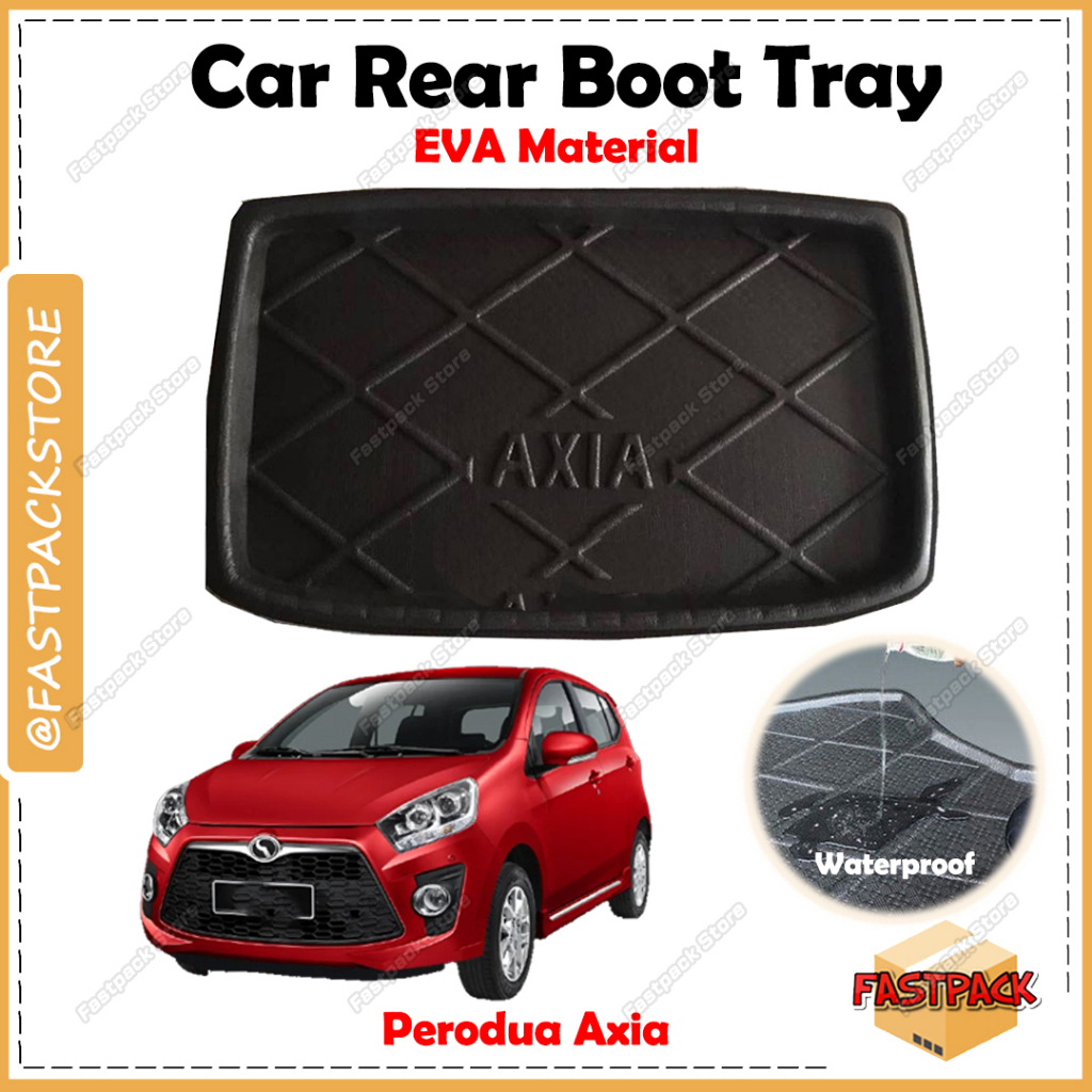 For Perodua Axia EVA Copolymer EVA Boot Tray Luggage Cargo Reusable ...