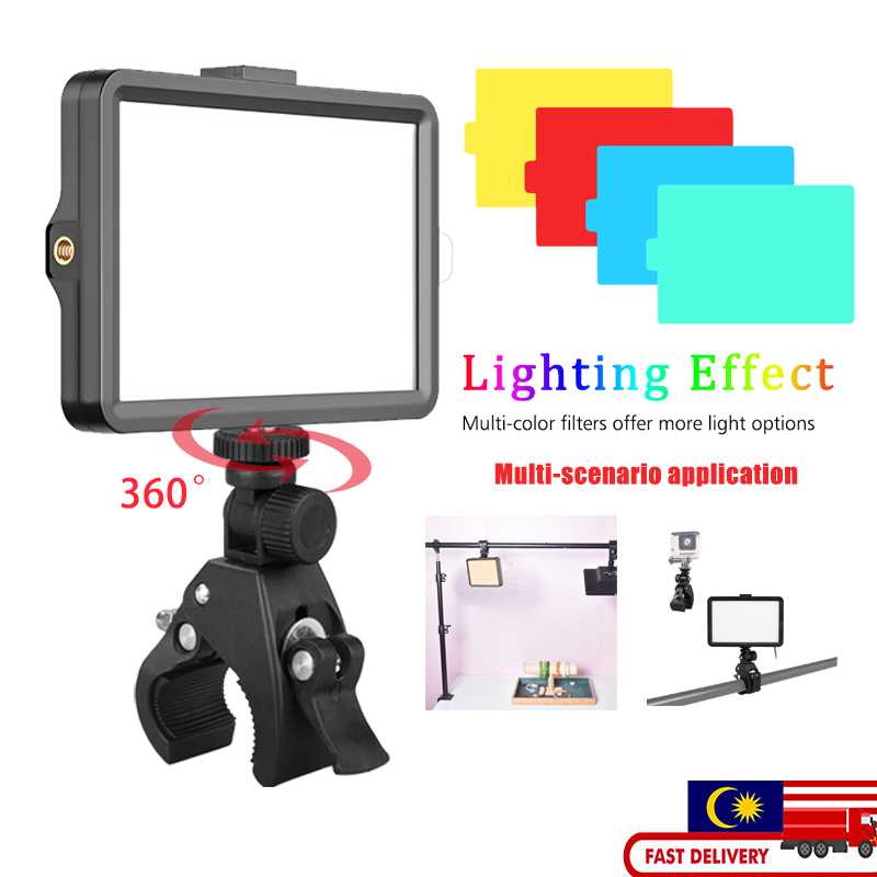 Multi-functional Light Clamp 6-inch Mini Square Light Colors Filter ...