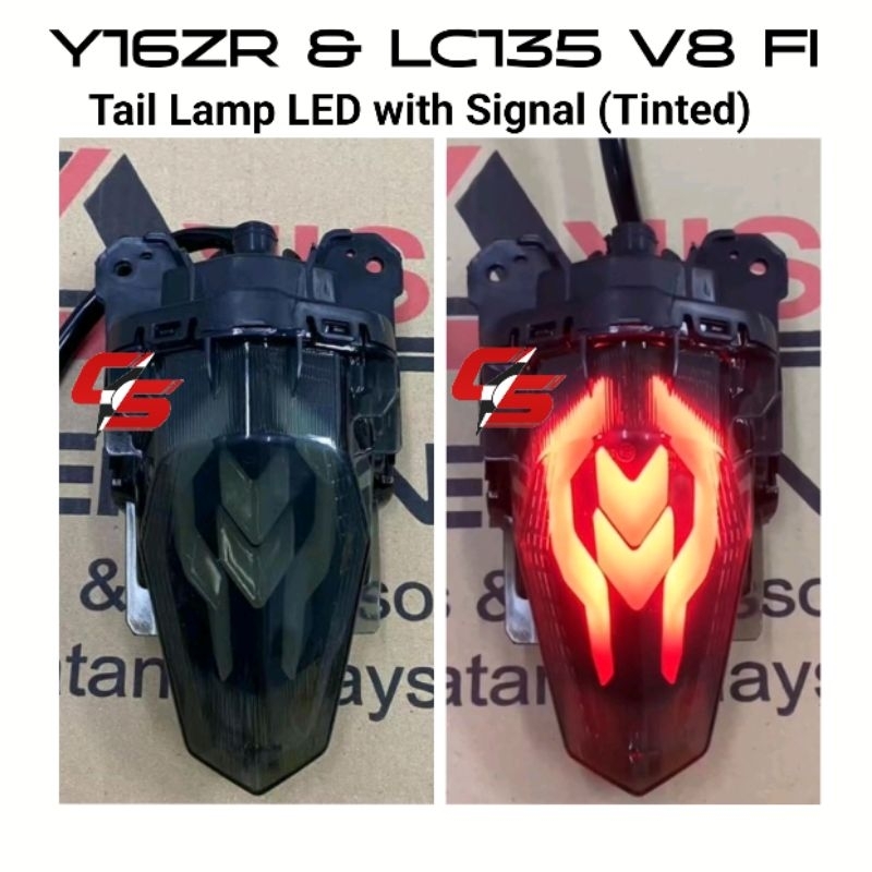 Y16ZR LC135 V8 FI Tail Lamp LED Modified with Signal Tinted Viss ...