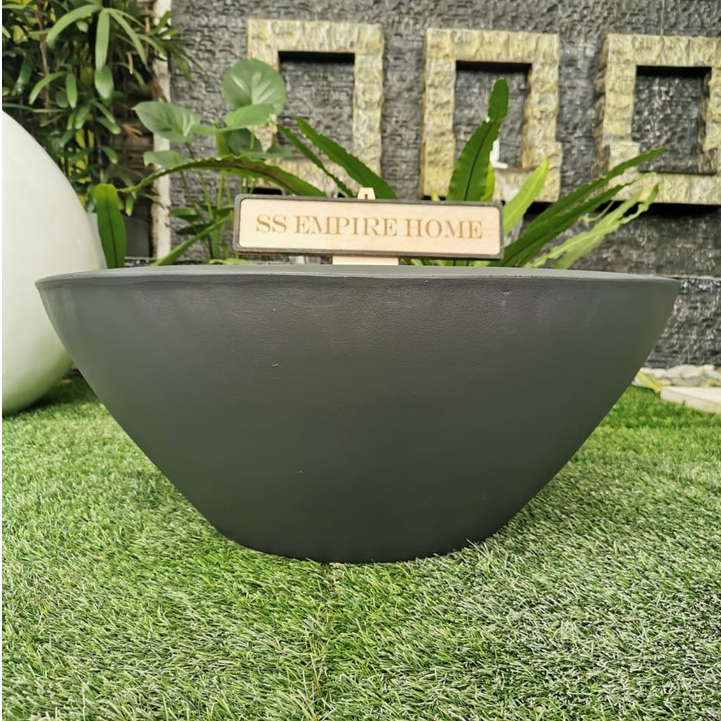 REX FP24 Fiberglass Matte Black Round Flat Conical Lotus Lily Water ...
