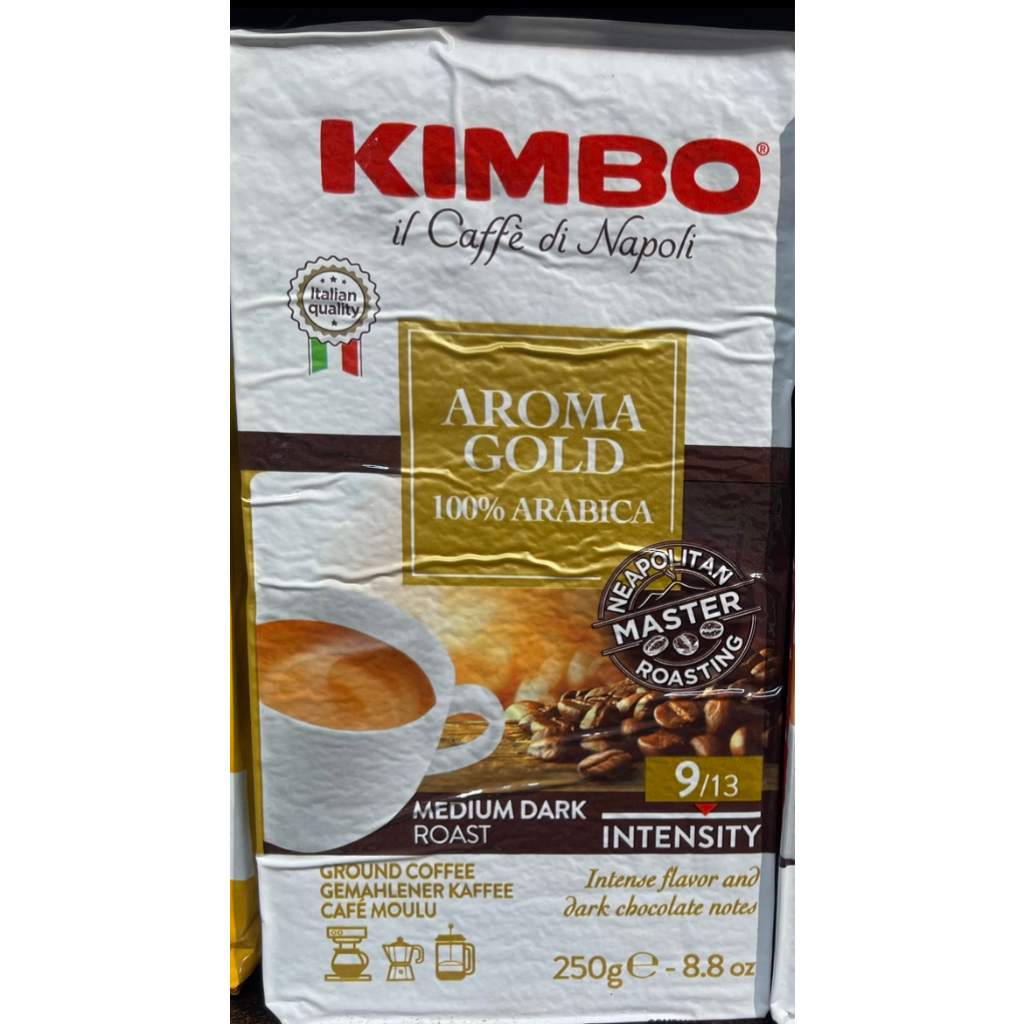 Italy KIMBO Espresso Italiano (Ground Coffee/Whole Beans) Aroma Intenso ...