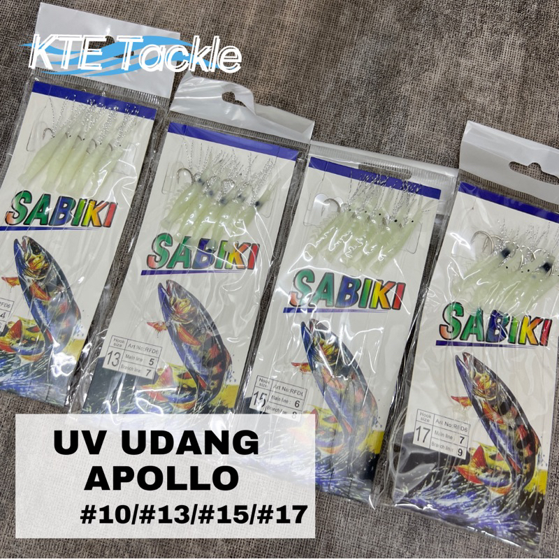 【KTE】 Udang UV Sabiki Apollo Hook Marusaigo hook Killer Ikan Jenahak ...