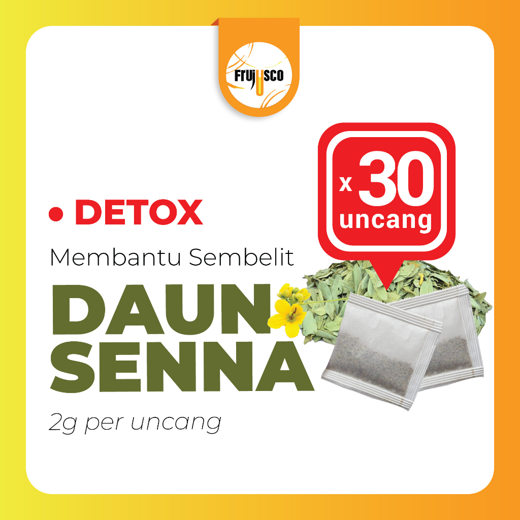[30 Sachets] Frujusco Senna Leaf Tea Original Herbal Diet Slim Detox ...