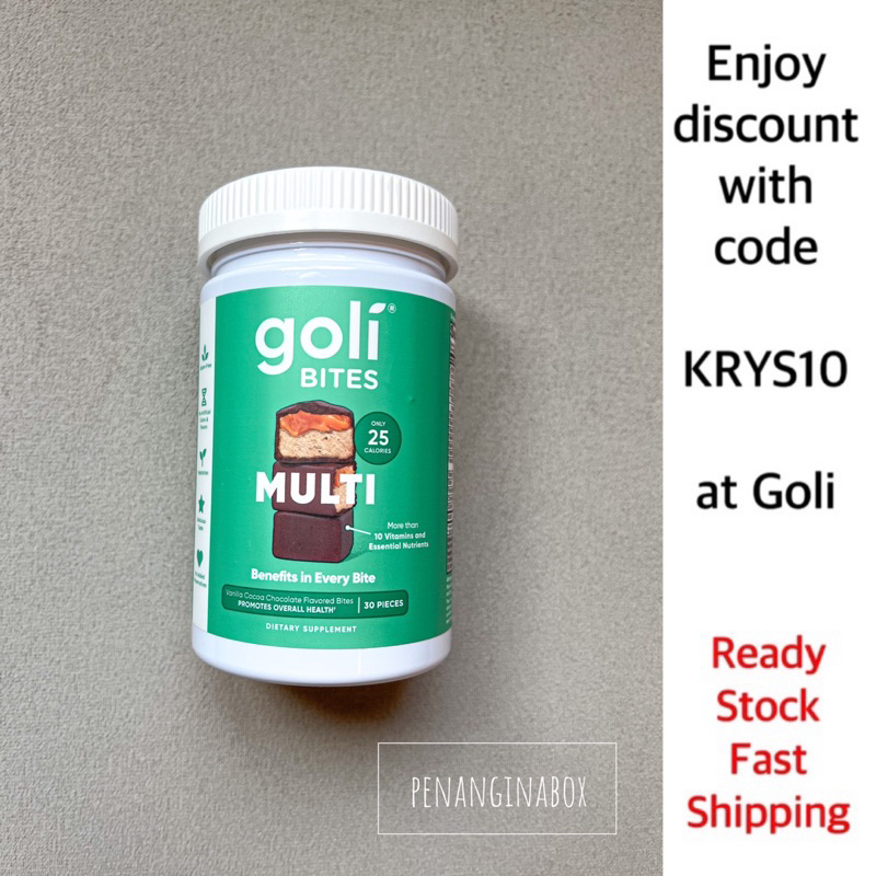 (Penanginabox) Goli Bites Multi 30pc Vitamin Multivitamin Supplement ...
