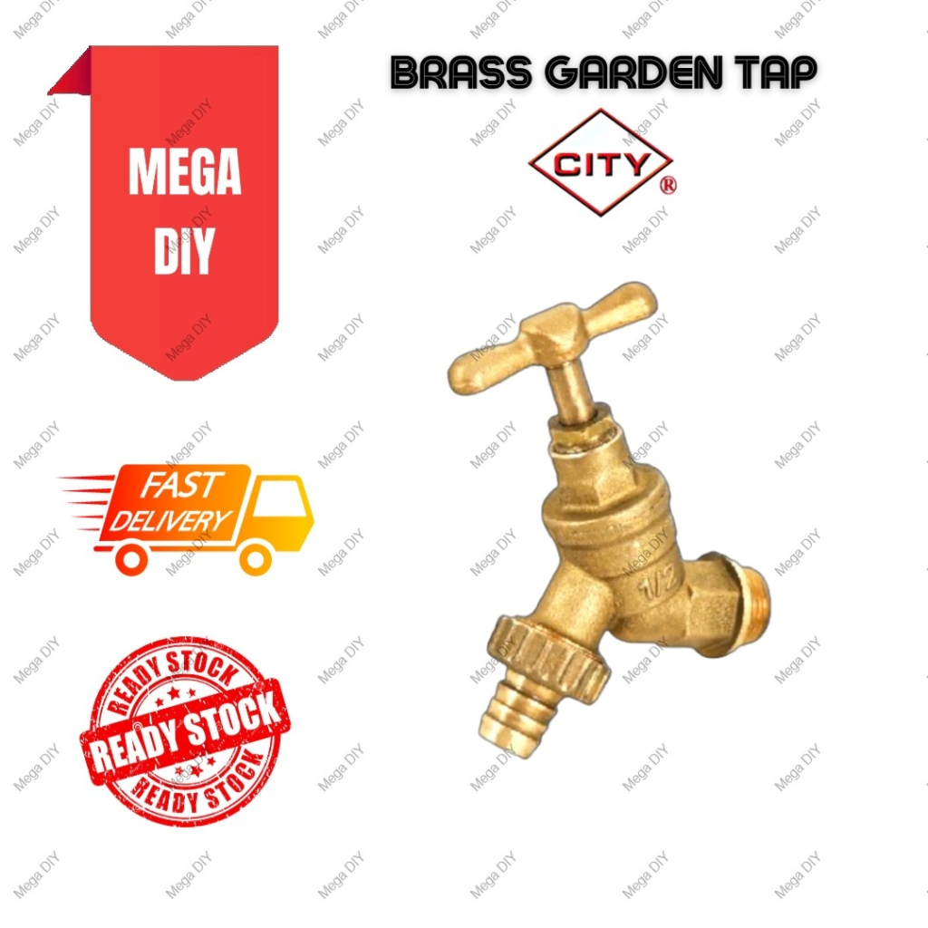 City Brass Garden Tap 1/2" Water Tap Bib Tap Stopcock | Shopee Malaysia