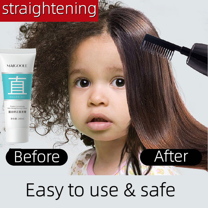 Permanent Hair Straightener Cream 直發膏 Rebonding Straight Hair relaxing ...