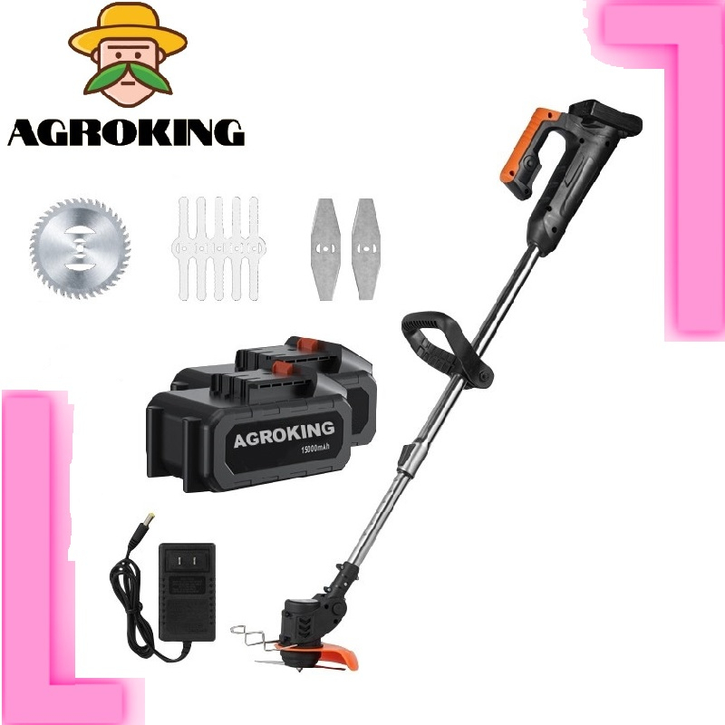 Agroking Handheld Cordless Lawnmower / Mesin Rumput Bateri | Shopee ...