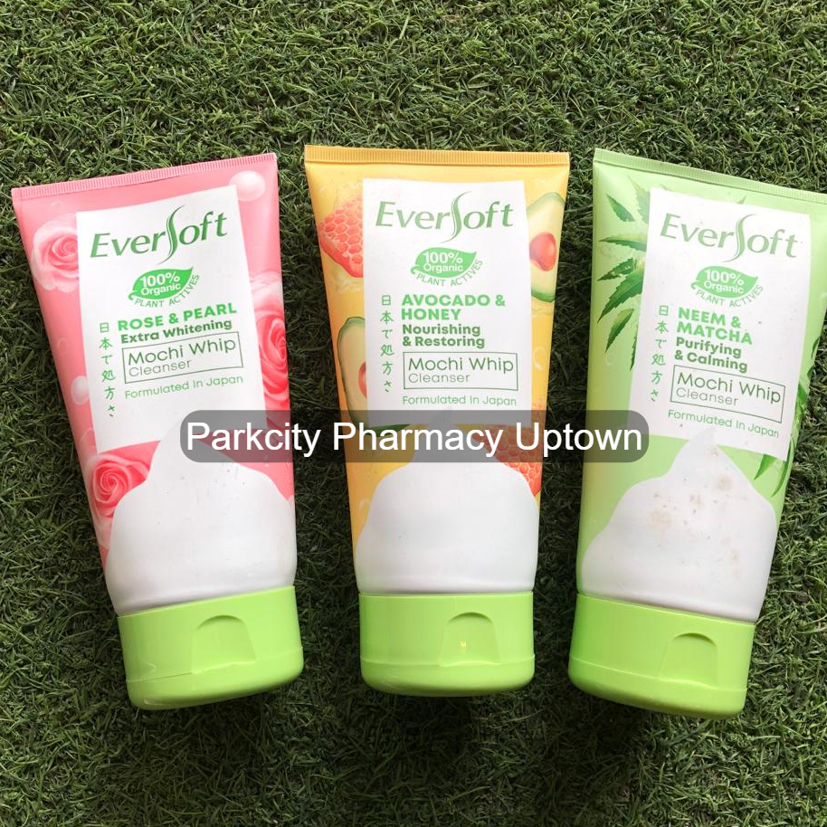 Eversoft Mochi Whip Cleanser 120g (Rose & Pearl / Avocado & Honey ...