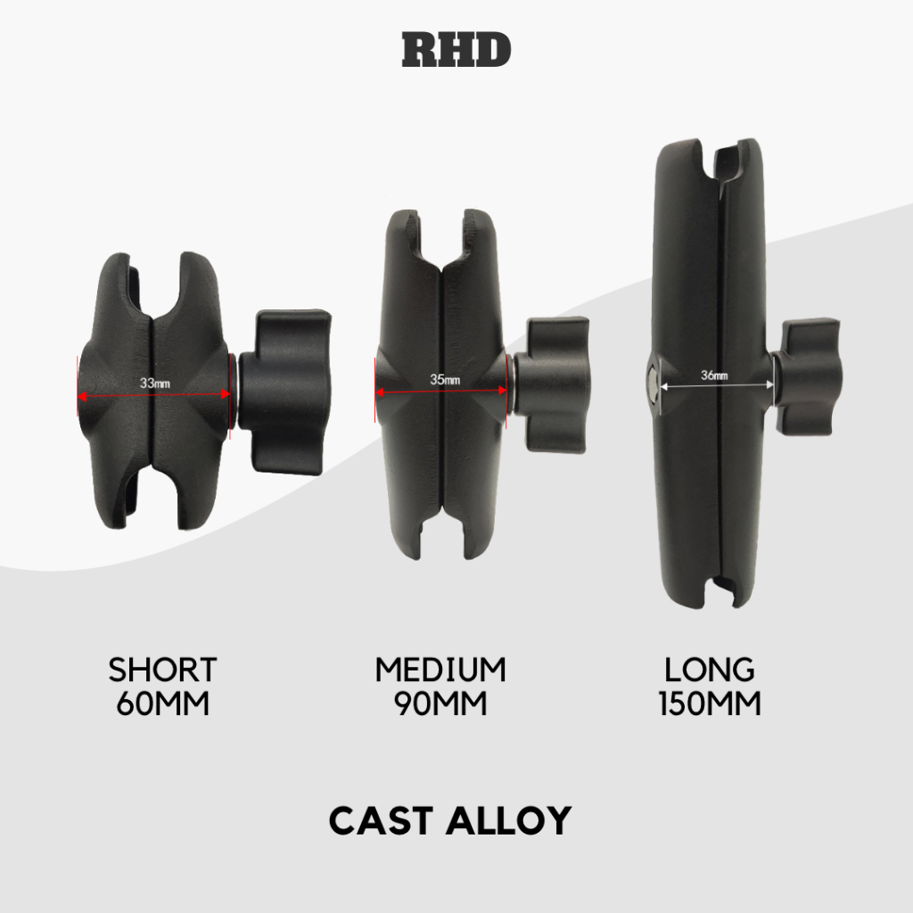 N-Star Double Socket Adjustable Arm Bracket Accessories Car Motorcycle ...