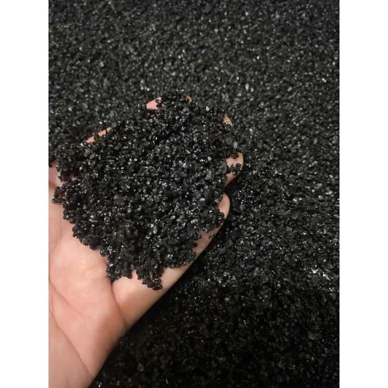 Crystal Black Sand Pasir Hitam Aquarium Decoration 1kg/500g/200g ...