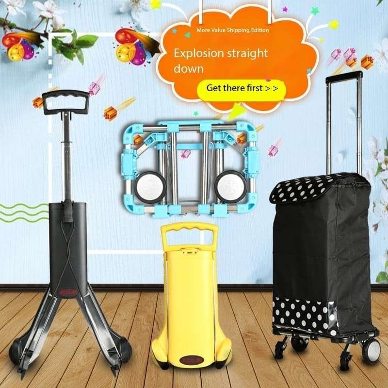 Mini Foldable Travel Trolley A4 Size HKT81023 HKT11117 | Shopee Malaysia