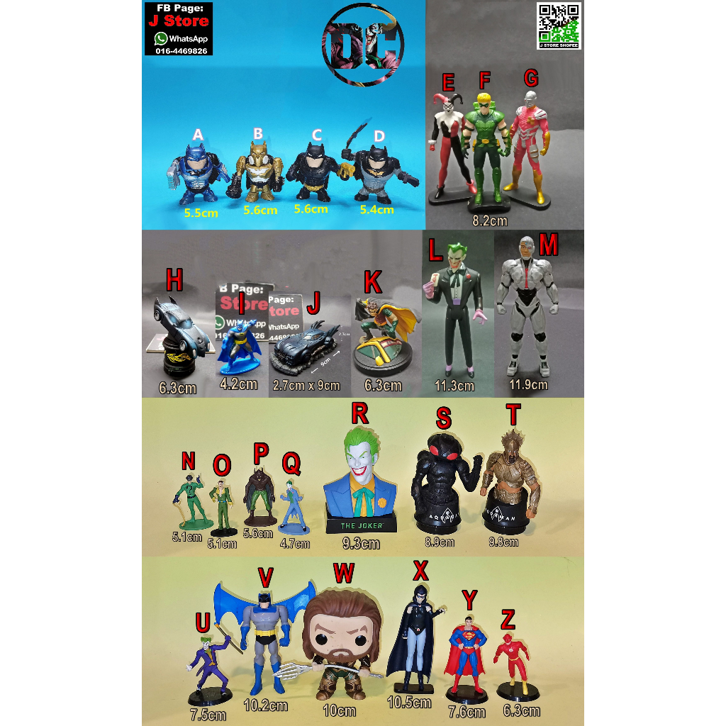DC Comics figure Collection 3 ( J Store ) | Shopee Malaysia