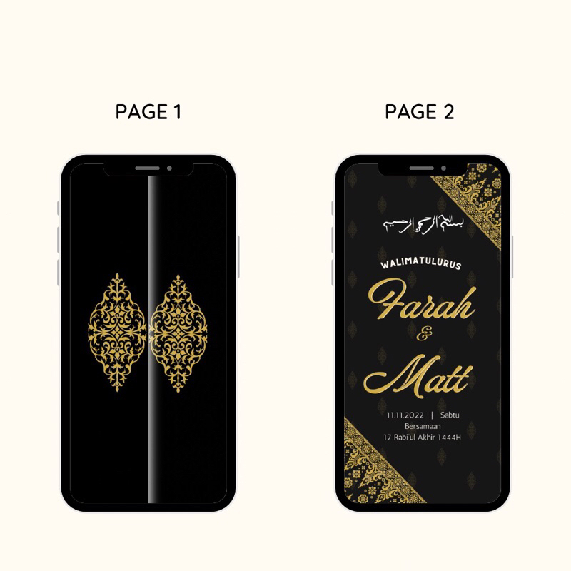 Digital Classic Malay Wedding Card / Kad Kahwin Melayu Klasik | Shopee Malaysia
