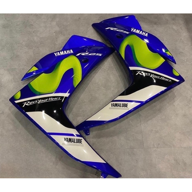 YAMAHA R25 SIDE COVER MOVISTARS 100%ORIGINAL | Shopee Malaysia