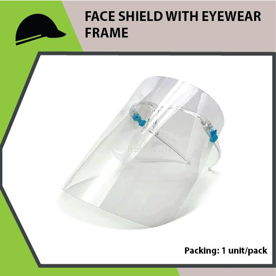 FACE SHIELD WITH EYEWEAR FRAME | Shopee Malaysia