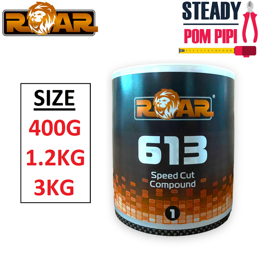ROAR 613 SPEED CUT COMPOUND / STANDARD RUBBING COMPOUND / POLISHING WAX ...