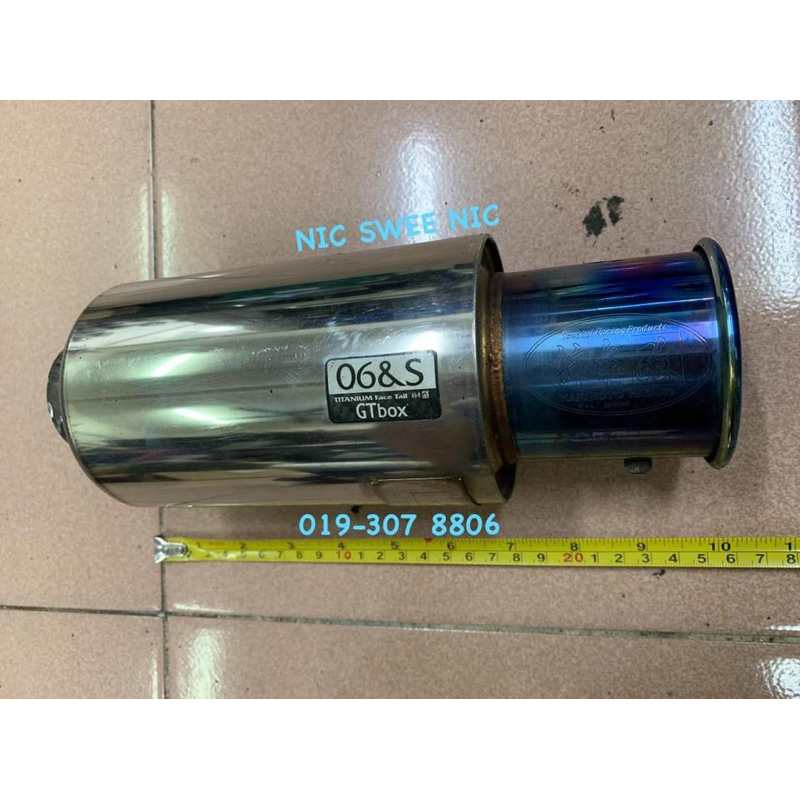 kakimoto gtbox 06&s kcar rare spec muffler full titanium face tail stainless steel exhaust ...