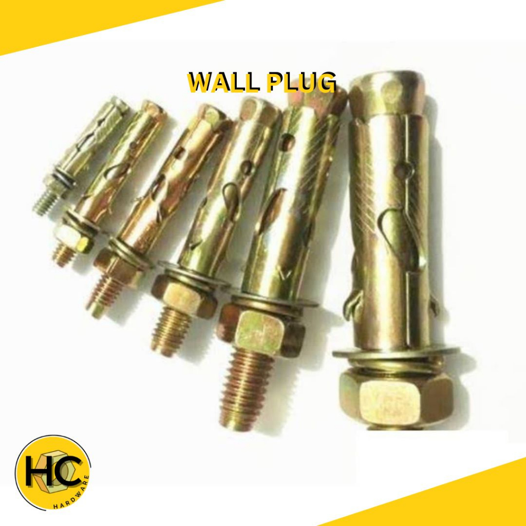SYW BRAND Sleeve Anchor Wall Expansion Bolt Iron Plug / Wall Plug Besi ...