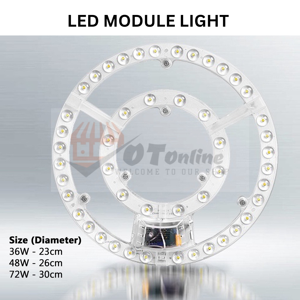 36W / 48W / 72W LED Magnetic Round LED Module Ceiling Light Lamp ...