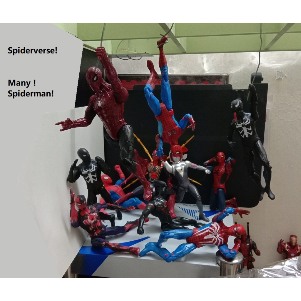 [Limited unit]Spiderverse Multiverse Spiderman action figure display ...