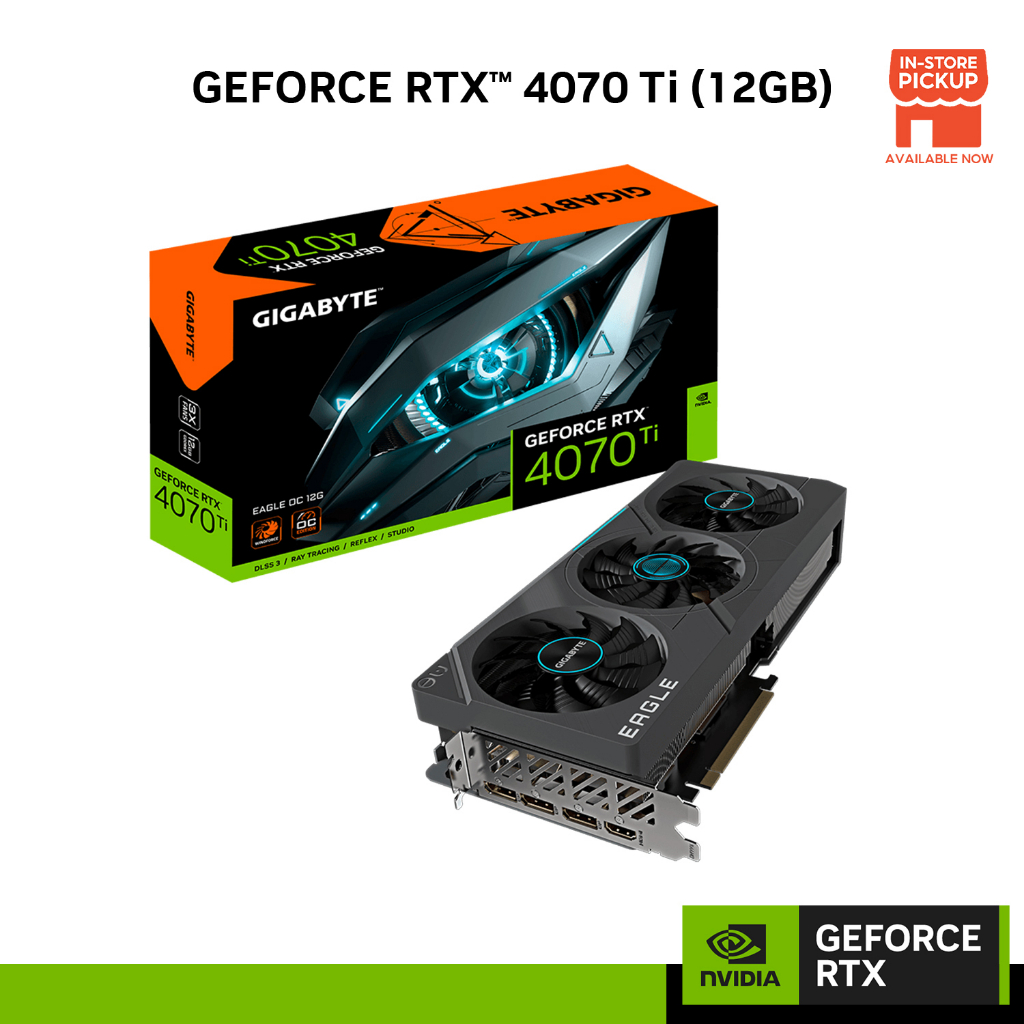NVIDIA® Graphic Card GIGABYTE - GeForce RTX™ 4070 Ti EAGLE OC (12G ...