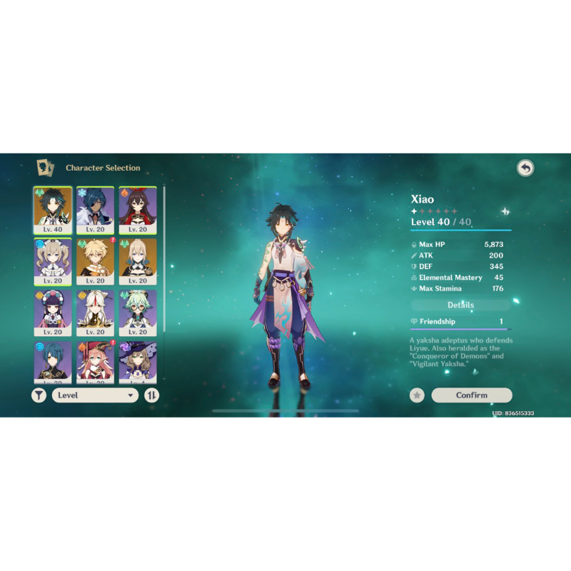 Genshin Impact Xiao + Jean account | Shopee Malaysia