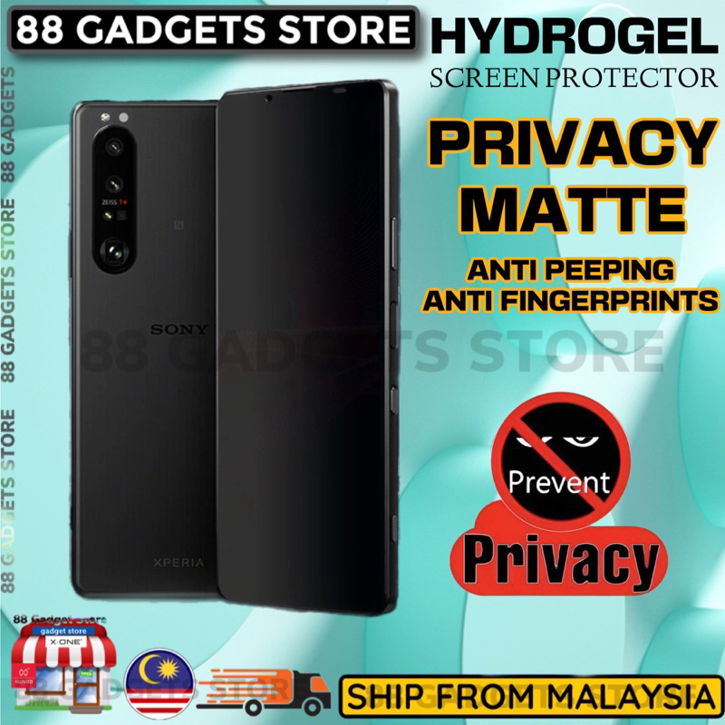 Privacy Matte Hydrogel Screen Protector for SONY XPERIA 1 V / XPERIA 1 ...
