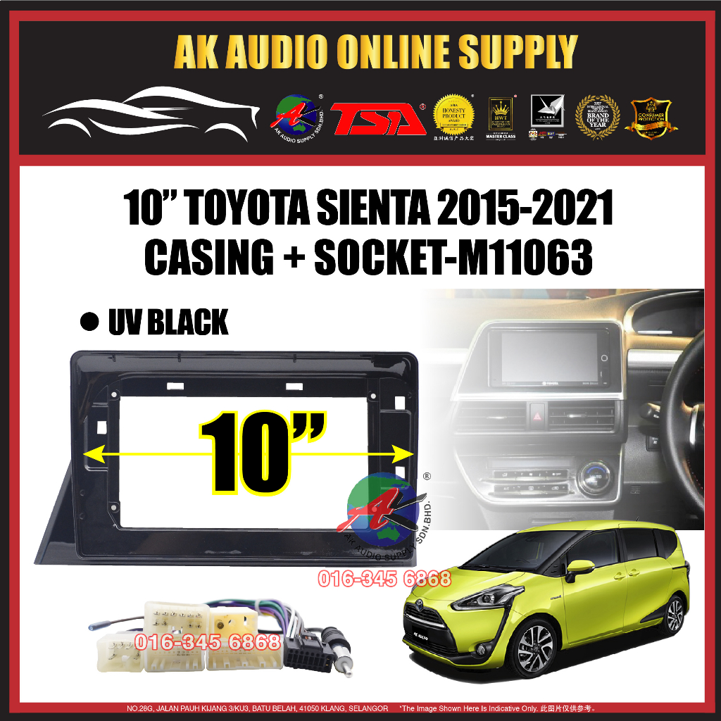 Toyota Sienta 2015 - 2020 Android Player 10" Inch Casing + Socket ...