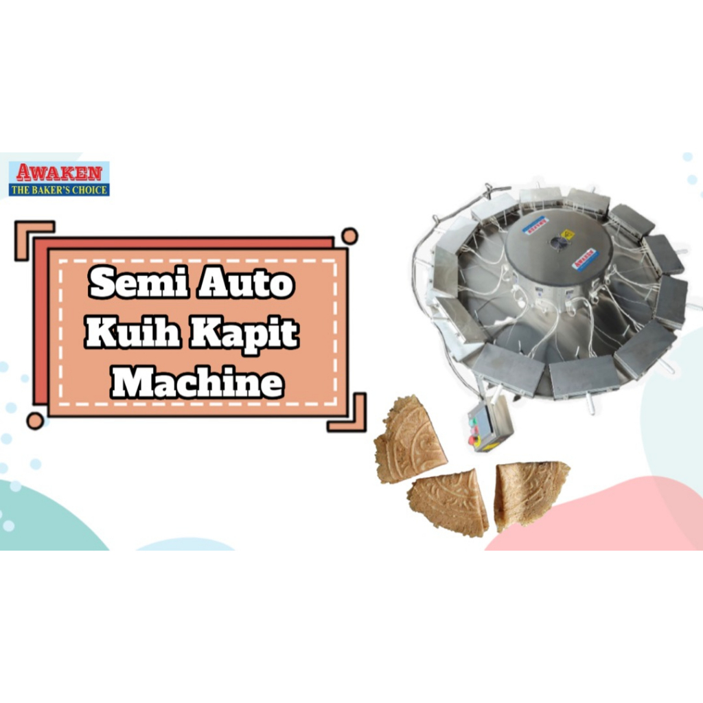 Awaken Semi Auto Kuih Kapit Machine Made in Malaysia Kuih Kapit with ...