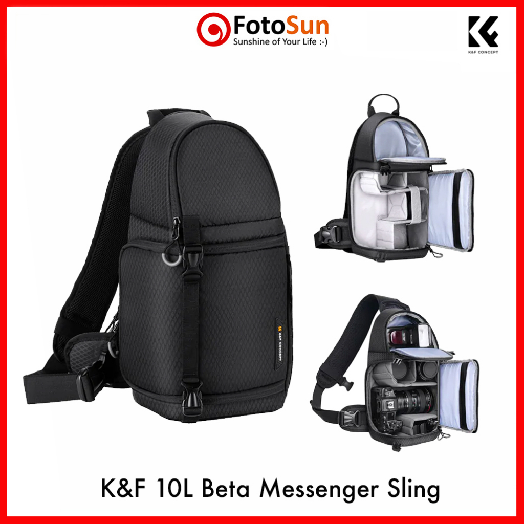 K&F Concept 10L Beta Sling messenger camera bag for Sony, Canon, Nikon ...