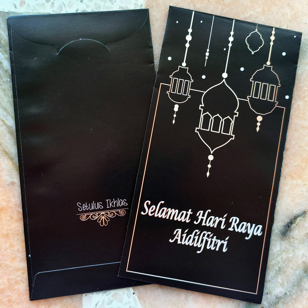 SAMPUL DUIT RAYA (PROMO 2024) Harga Borong - 1 PEK 5 KEPING | Shopee ...