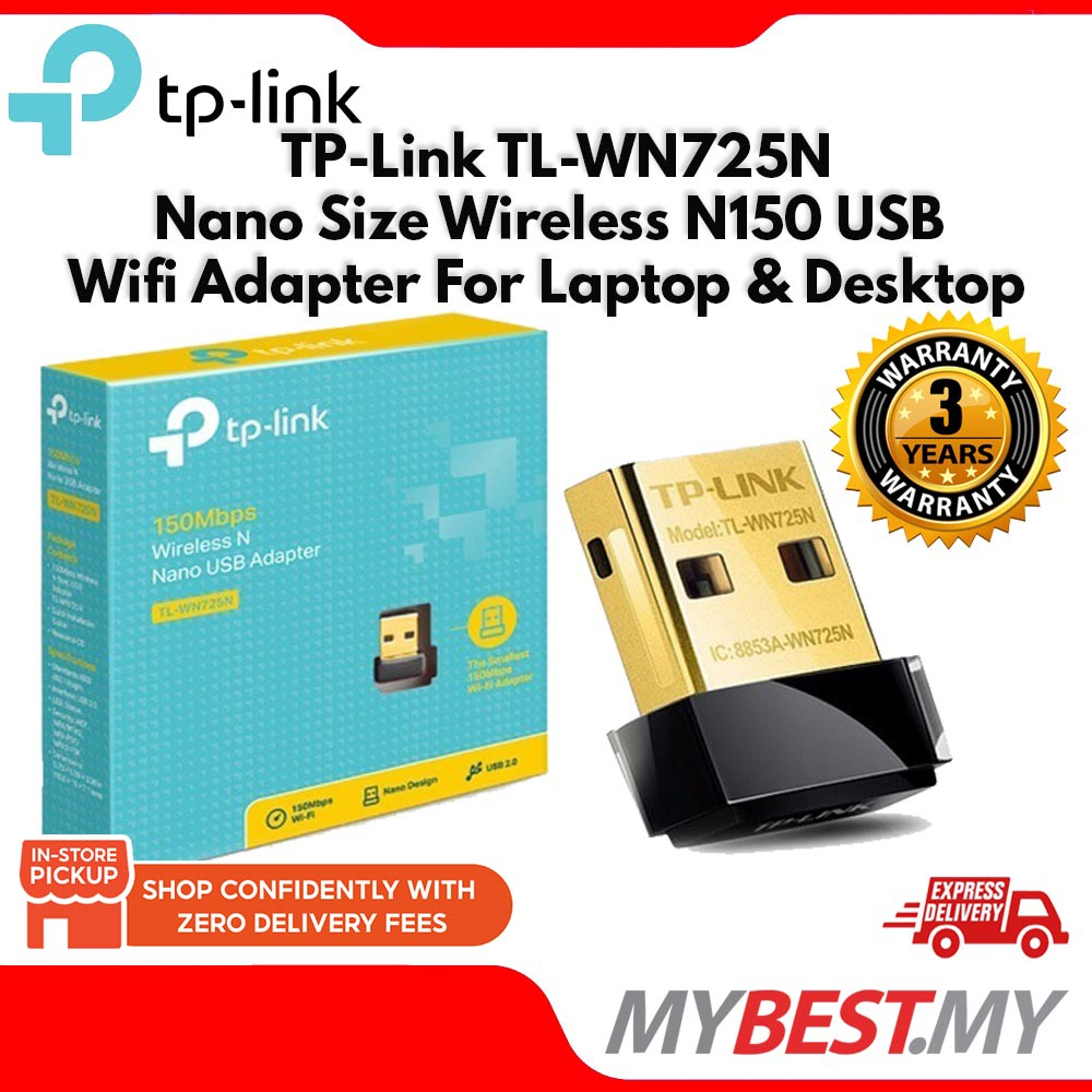 TP-LINK TL-WN727N / TL-WN725N USB Wireless N150 WiFi Adapter Receiver ...